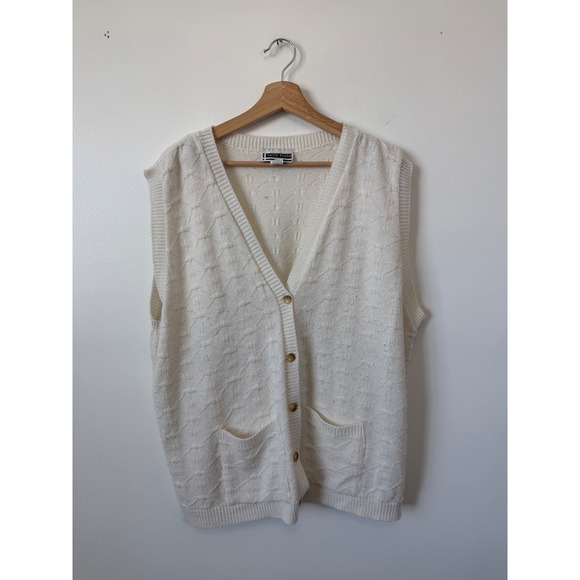 American Vintage | Tops | Vintage Carly Blake Buttonfront Knit Sweater ...